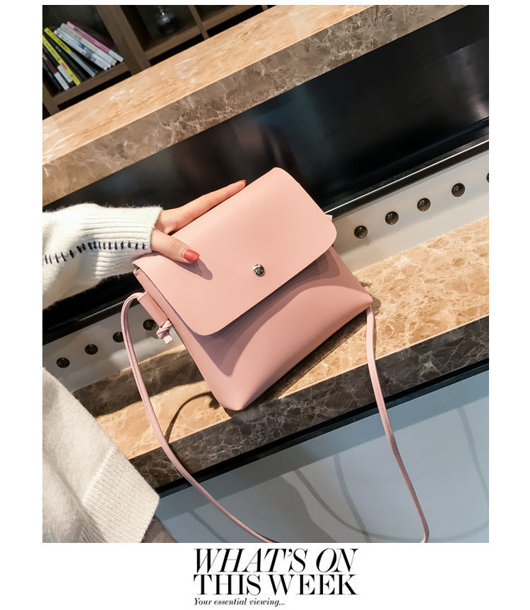 Lizzy Faux Leather Shoulder Bag | YesStyle