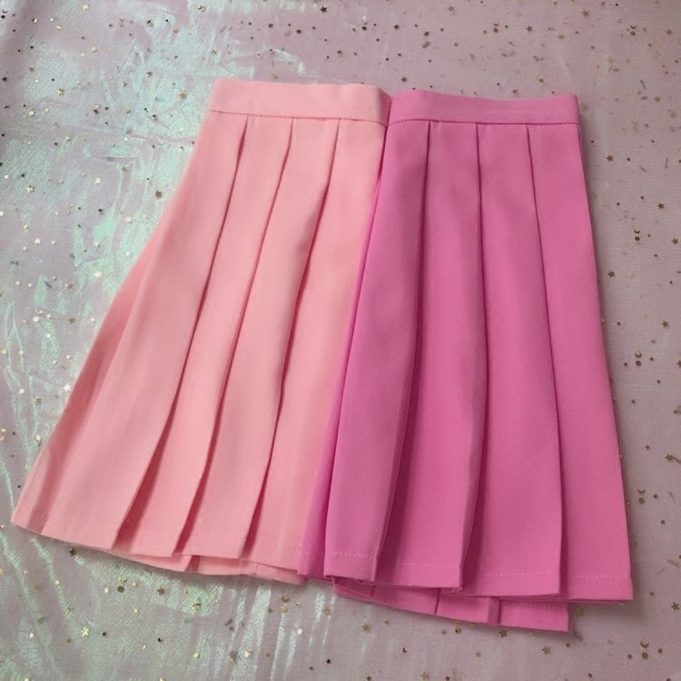 College Affair Plain Pleated Mini Skirt | YesStyle