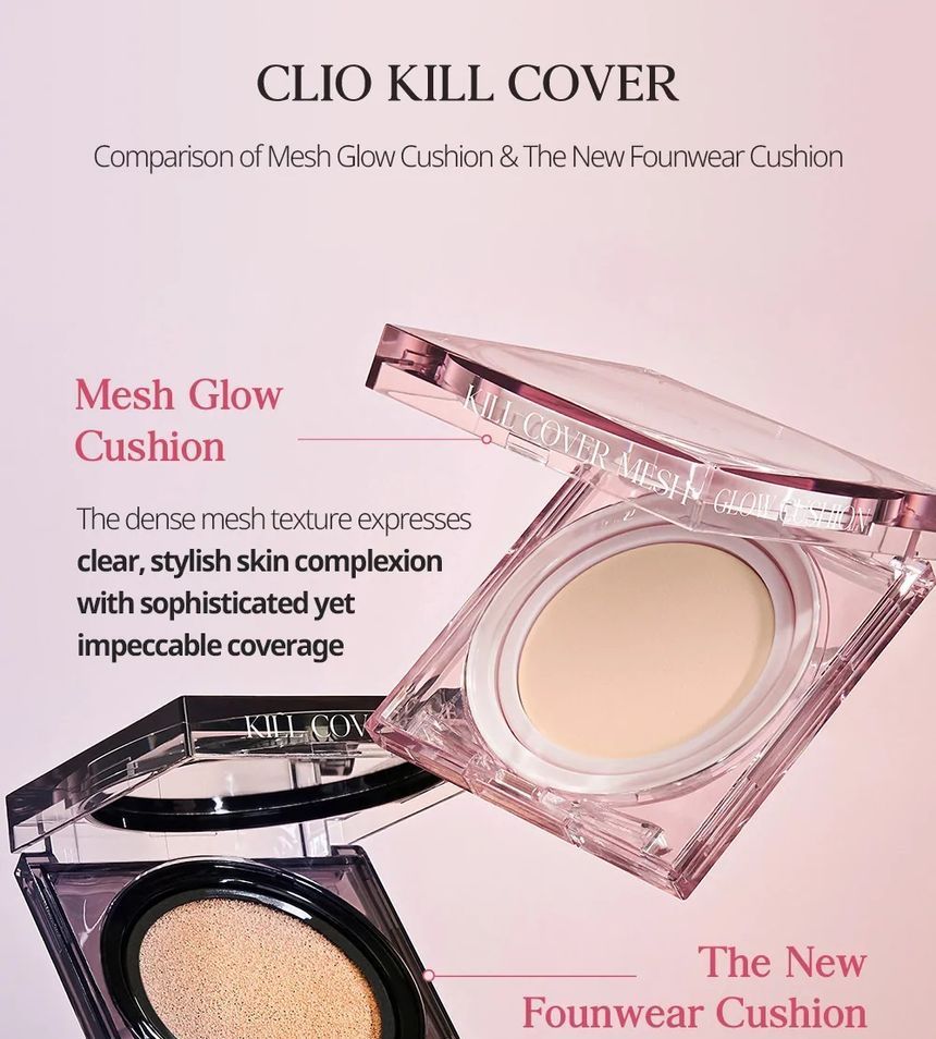 Buy CLIO - Kill Cover Mesh Glow Cushion Set - 3 Colors in Bulk ...