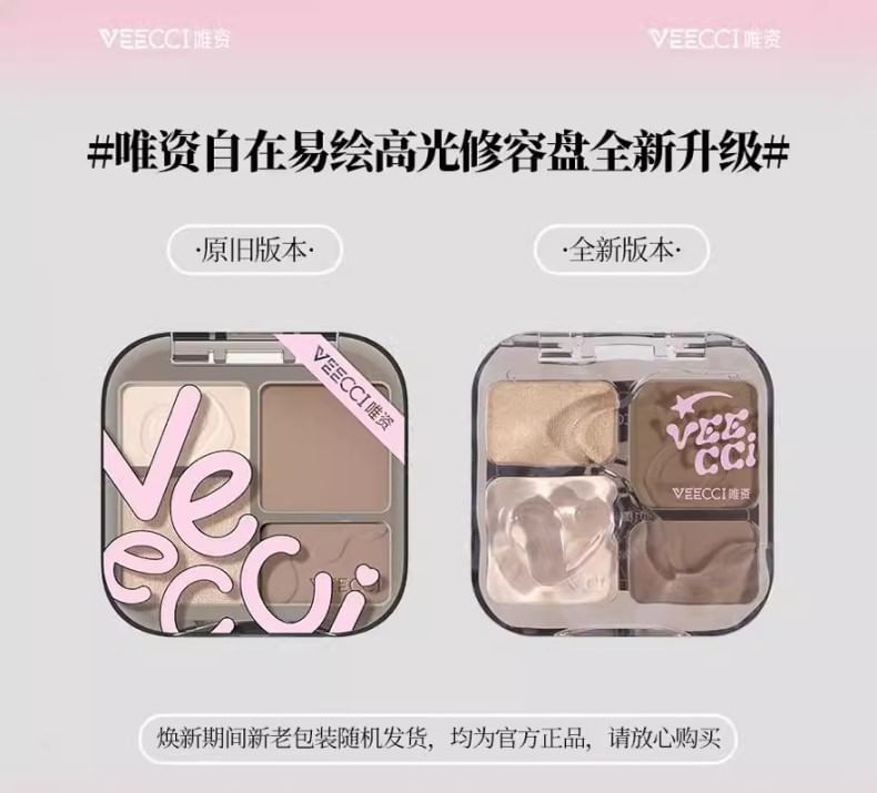 Buy VEECCI - Freely Painted Highlighter & Shading - 3 Types (x96) (Bulk ...