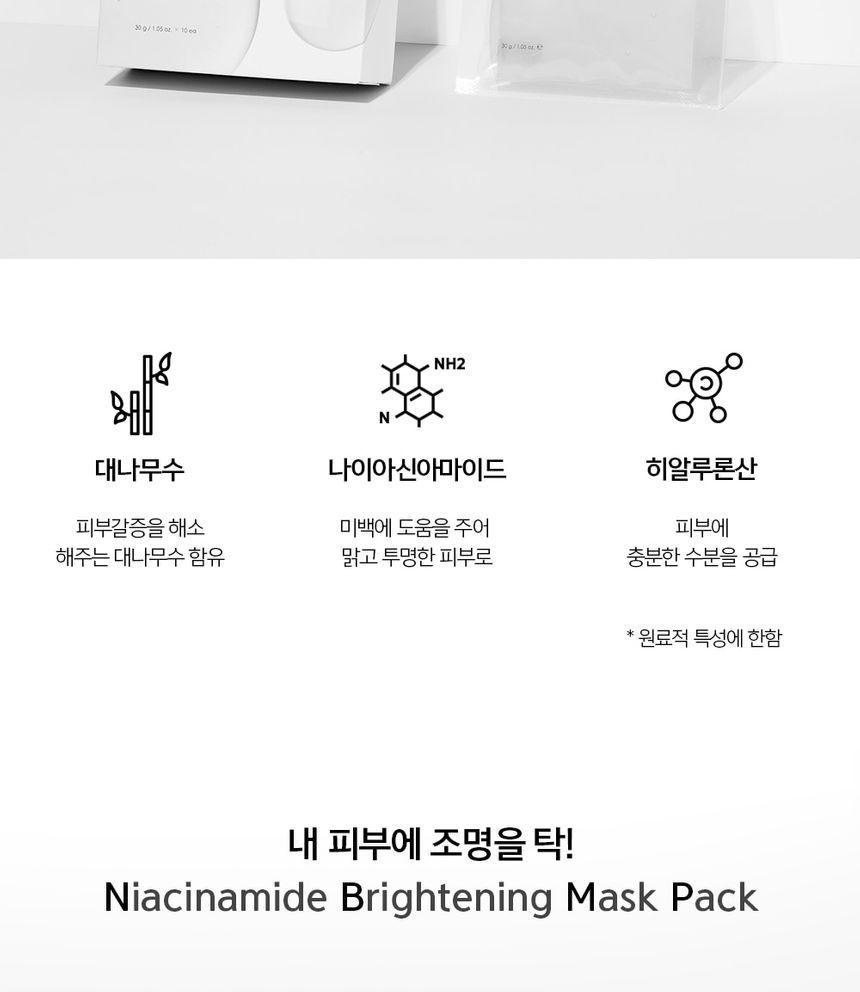 Buy Nacific - Niacinamide Brightening Mask Pack Set in Bulk ...