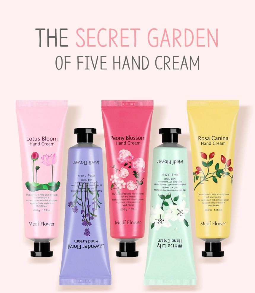 MediFlower The Secret Garden of Five Hand Cream Set | YesStyle
