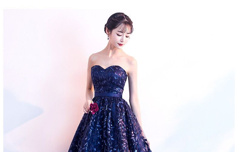 Wonhi Strapless High-Low A-Line Cocktail Dress | YesStyle