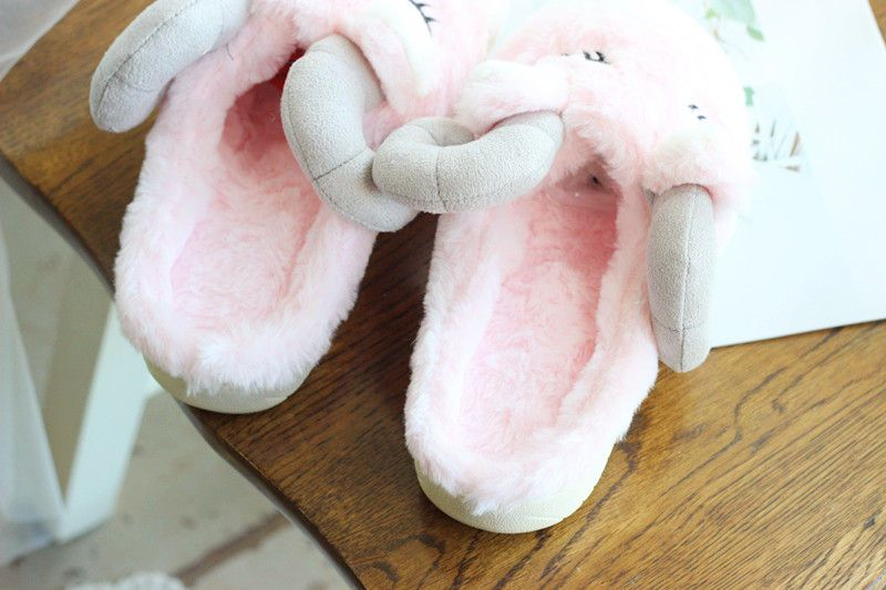 BEANS Fluffy Goat Home Slippers | YesStyle