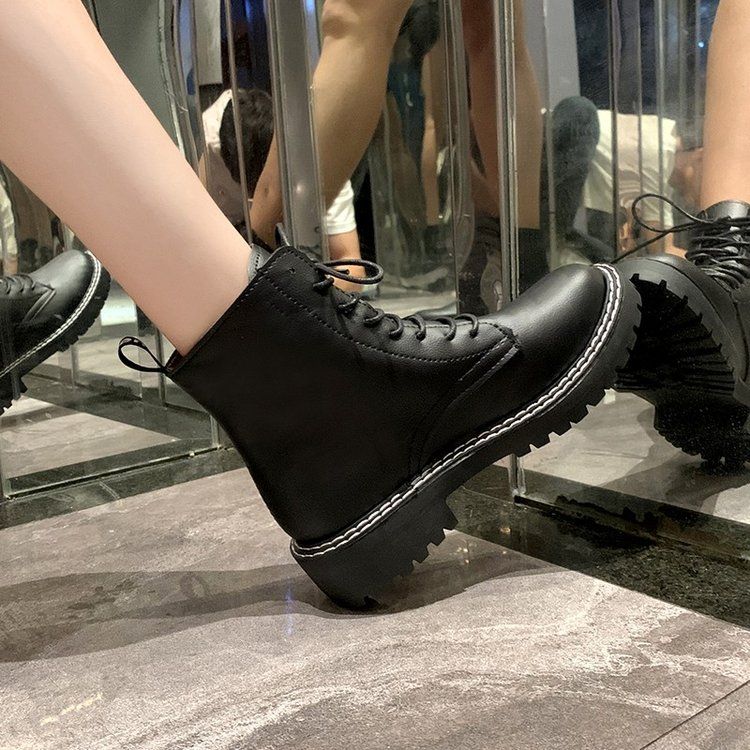 Belbie Lace-Up Short Platform Boots - 2 Types | YesStyle