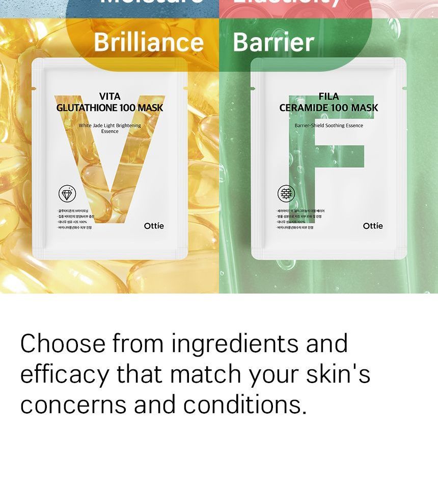 Buy Ottie - 100 Mask - 4 Types in Bulk | AsianBeautyWholesale.com