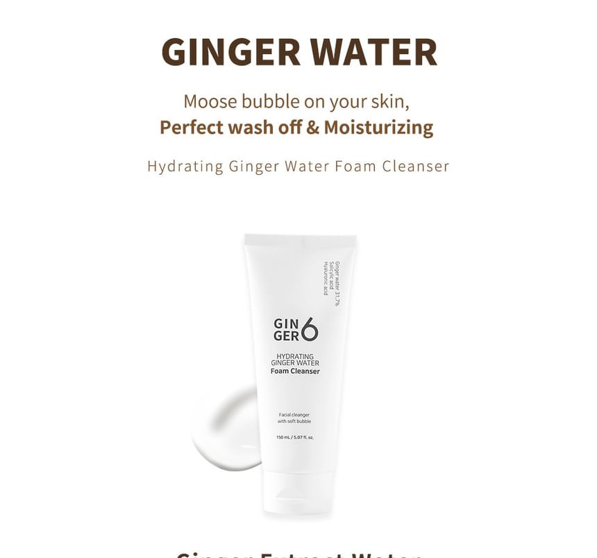Buy GINGER6 - Hydrating Ginger Water Foam Cleanser (x80) (Bulk Box) in ...