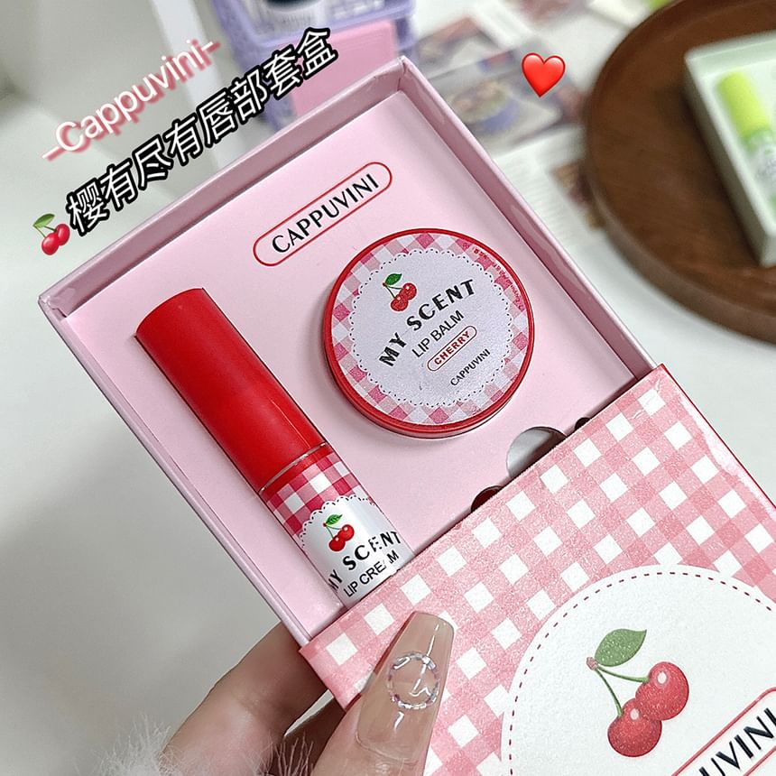 Buy Cappuvini - Fruit Flavored Lip Cream & Lip Mask Set - 2 Types in ...