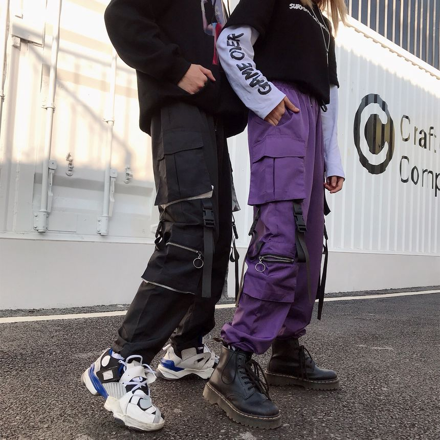 MELLO Couple Matching Cargo Harem Pants | YesStyle