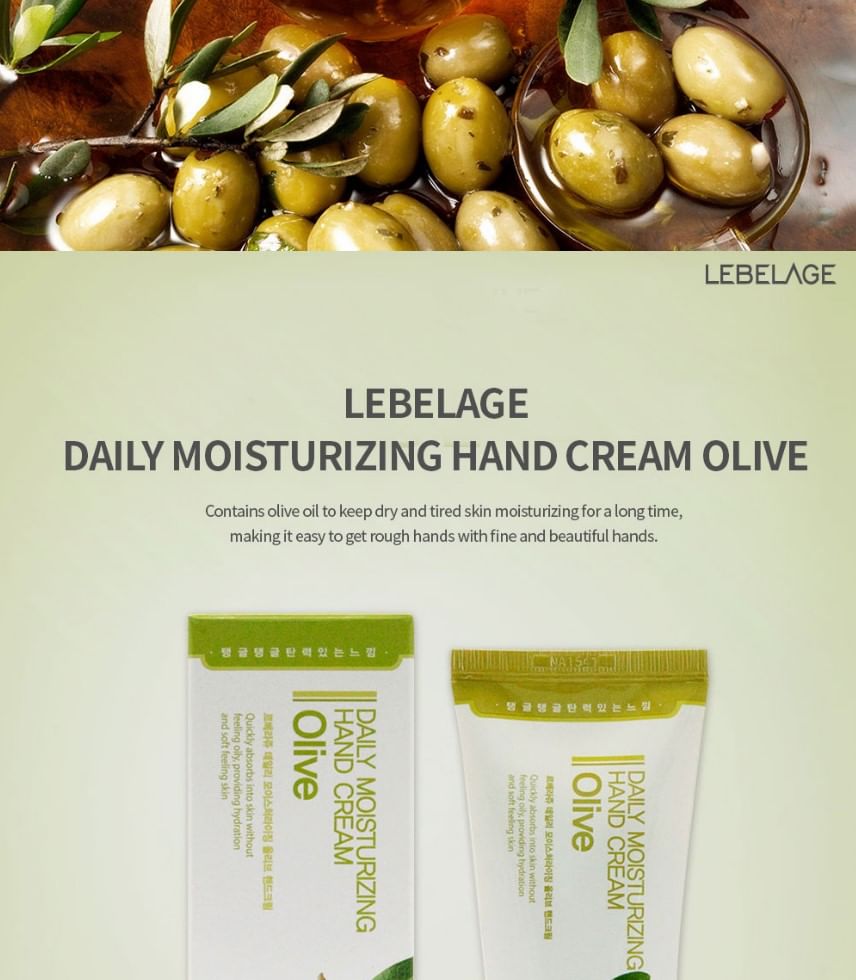 Buy LEBELAGE - Daily Moisturizing Olive Hand & Foot Cream Set in Bulk | AsianBeautyWholesale.com