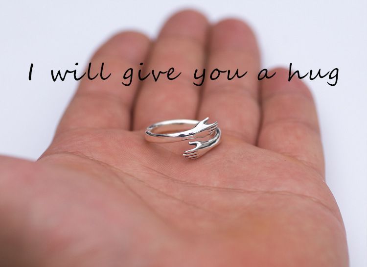 Fireflicka 925 Sterling Silver Hug Open Ring | YesStyle