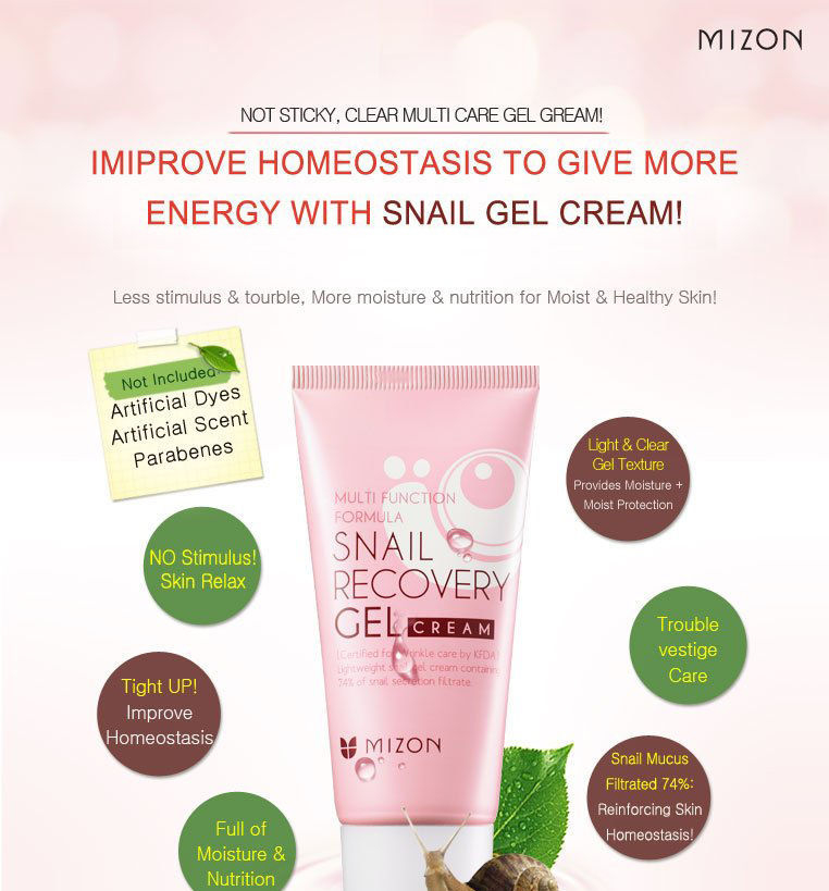 MIZON Snail Recovery Gel Cream | YesStyle