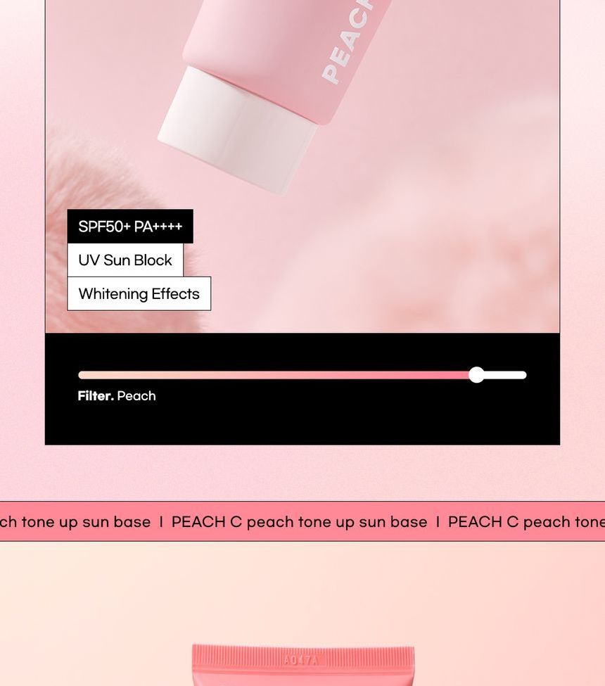 Buy Peach C - Peach Tone Up Sun Base in Bulk | AsianBeautyWholesale.com