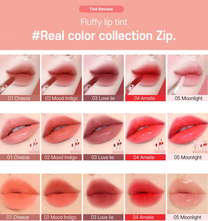Buy BLESSED MOON - Fluffy Lip Tint - 5 Colors in Bulk | AsianBeautyWholesale.com