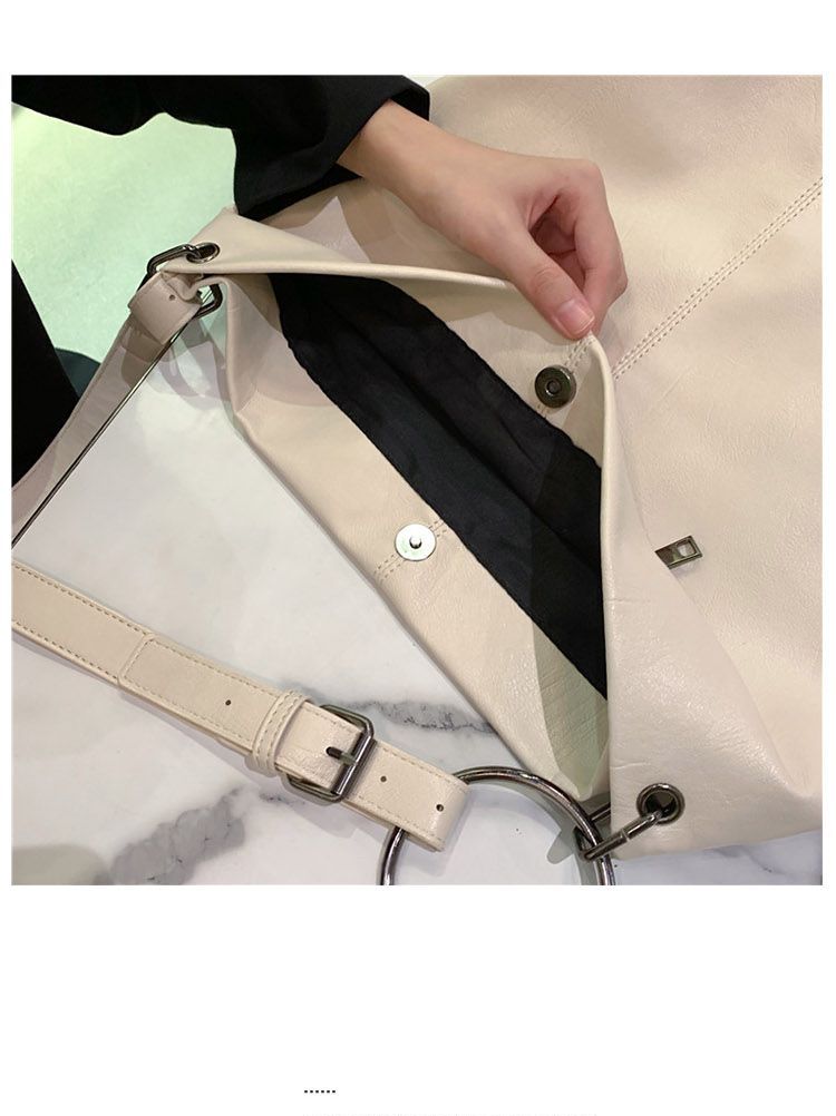 TZ Faux Leather Tote Bag | YesStyle