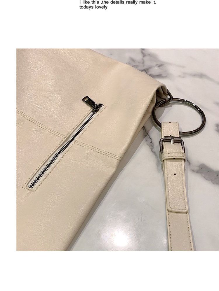 TZ Faux Leather Tote Bag | YesStyle