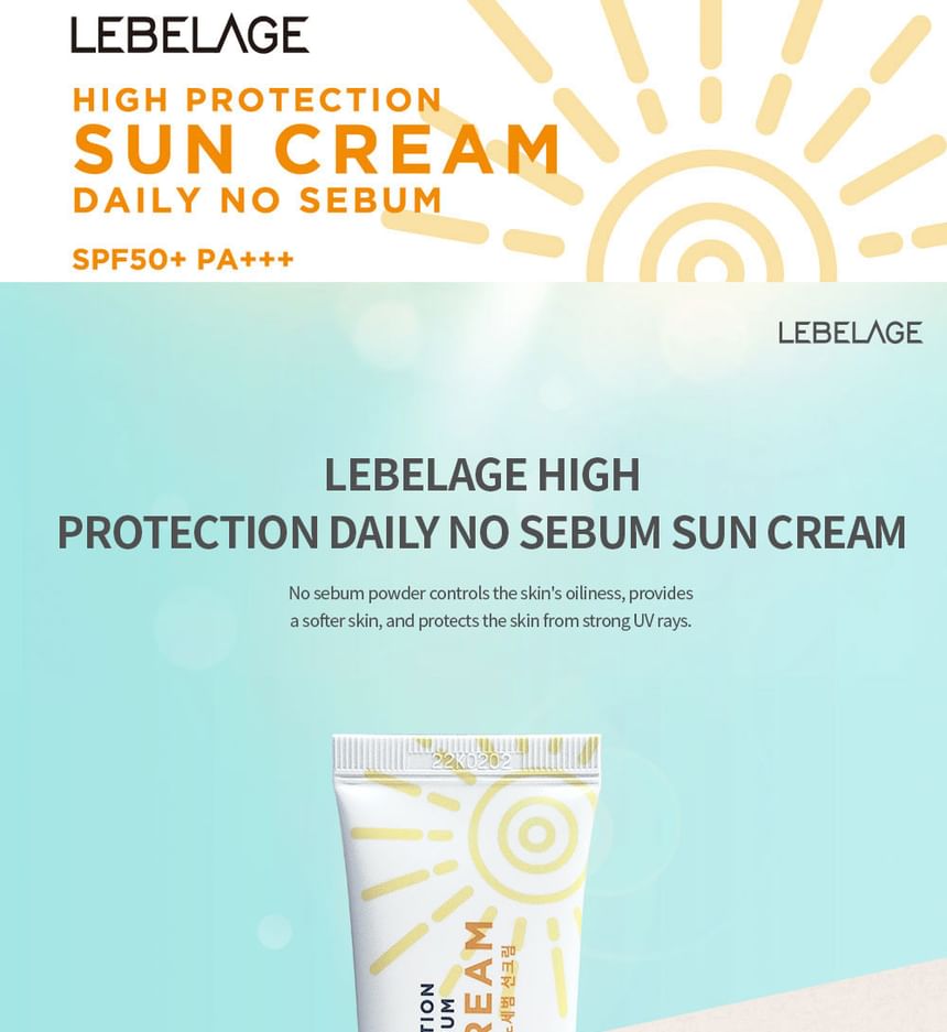 Buy LEBELAGE - High Protection Sun Cream - 3 Types in Bulk ...
