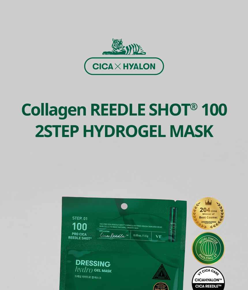 Buy VT - Pro Cica Reedle Shot 100 2Step Hydrogel Mask (x10) (Bulk Box ...