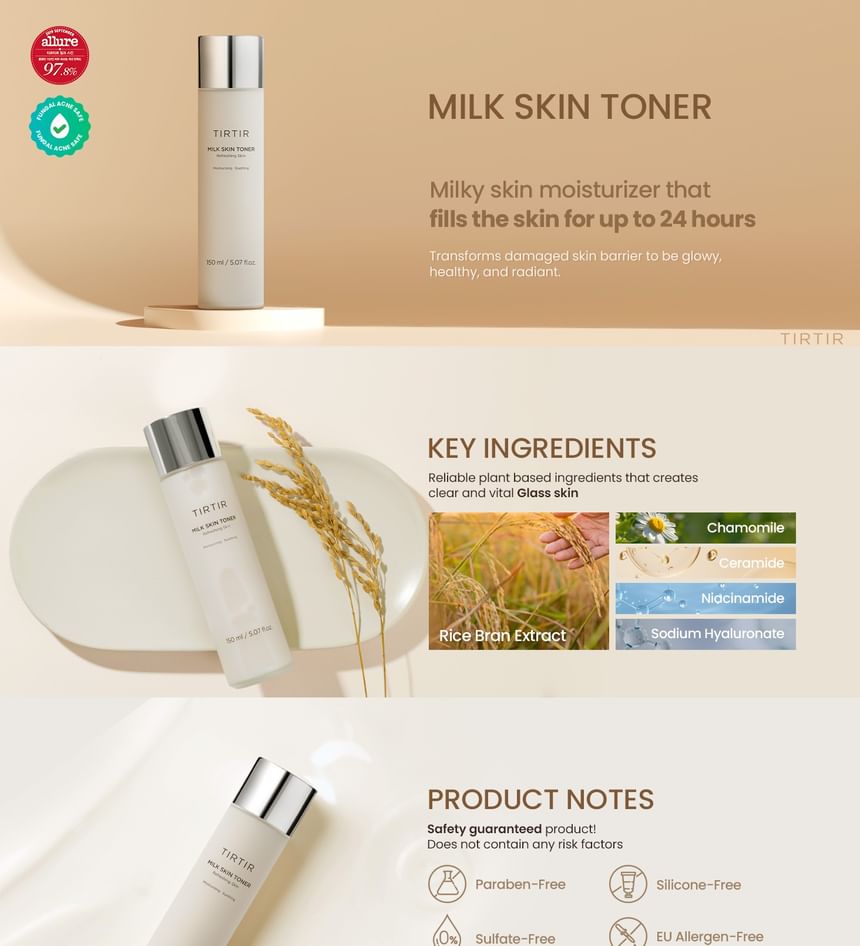 Buy TIRTIR - Milk Skin Toner in Bulk | AsianBeautyWholesale.com