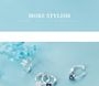 A’ROCH - 925 Sterling Silver Rhinestone Flower Hoop Earring | YesStyle