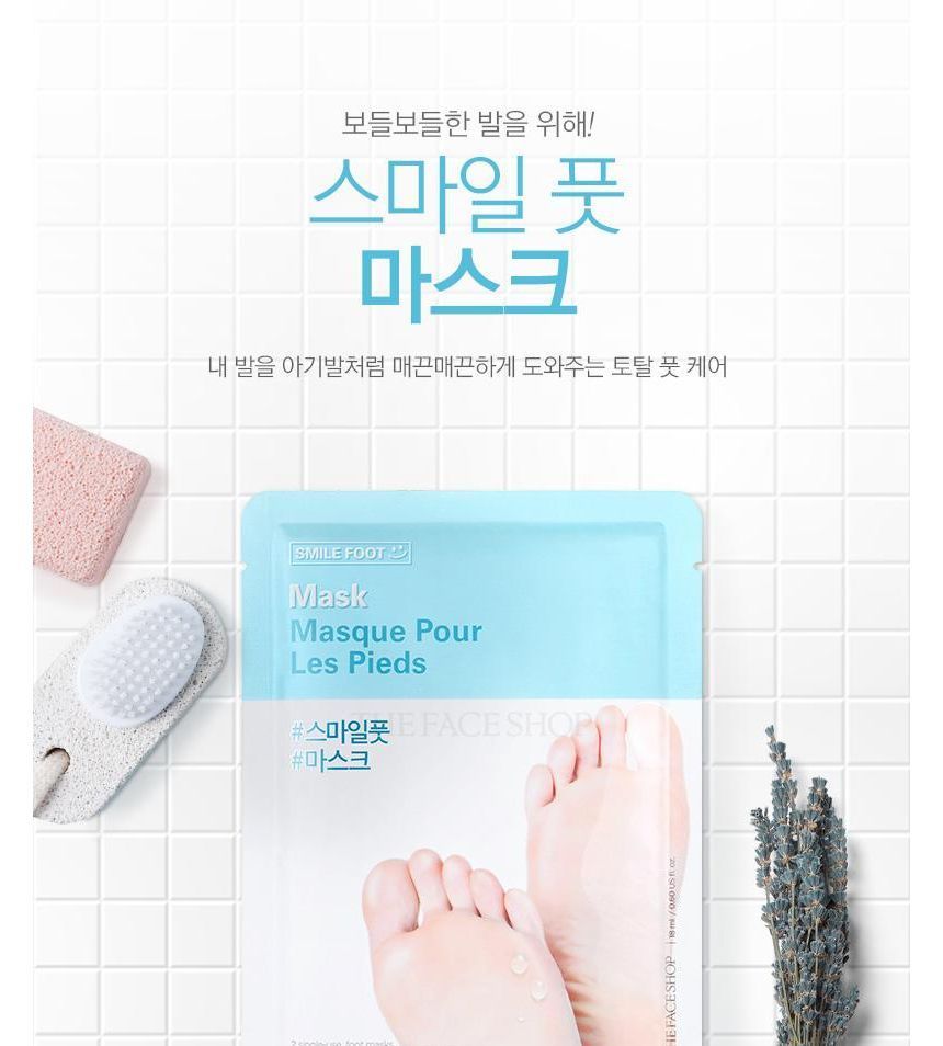 Buy THE FACE SHOP - Smile Foot Mask 18ml (x15) (Bulk Box) in Bulk ...