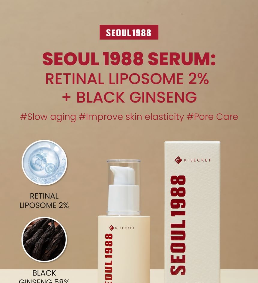 Buy KSECRET - SEOUL 1988 Serum : Retinal Liposome 2% + Black Ginseng (x120) (Bulk Box) in Bulk ...