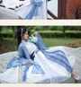 Nuwa - Hanfu Set: Light Jacket + Long-Sleeve Top + Maxi Skirt + Scarf ...