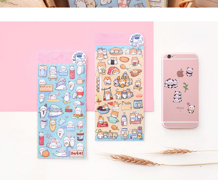 Cute Essentials Cartoon Sticker (Various Designs) | YesStyle