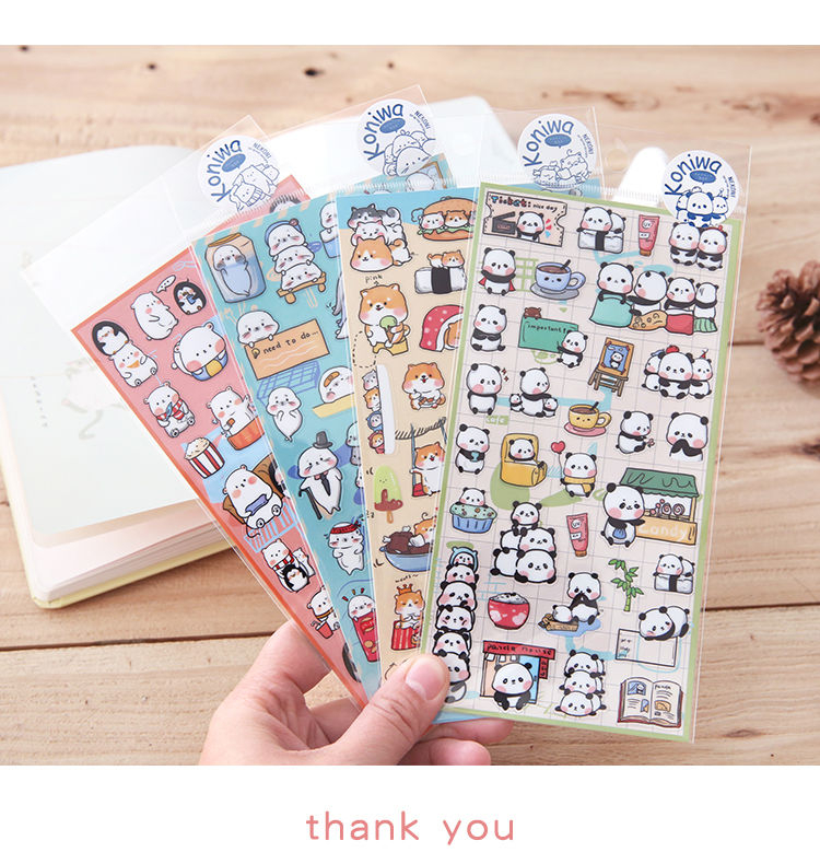 Cute Essentials Cartoon Sticker (Various Designs) | YesStyle