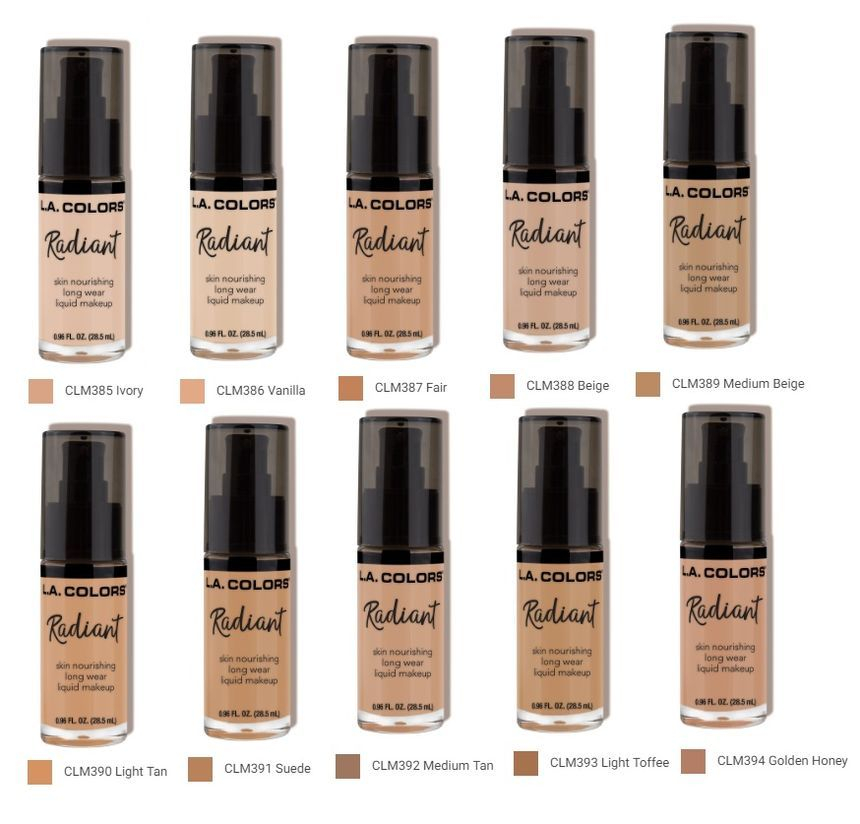 L.A. Colors Radiant Liquid Foundation (14 Shades), 0.96oz | YesStyle