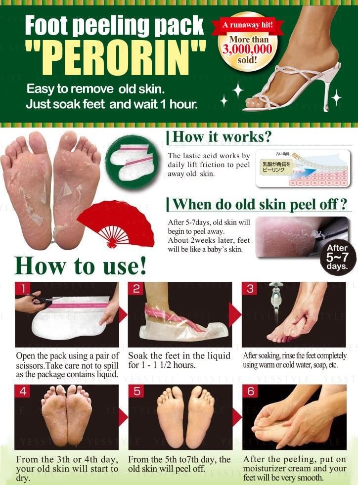 Buy Sosu - Perorin Foot Peeling Pack in Bulk | AsianBeautyWholesale.com