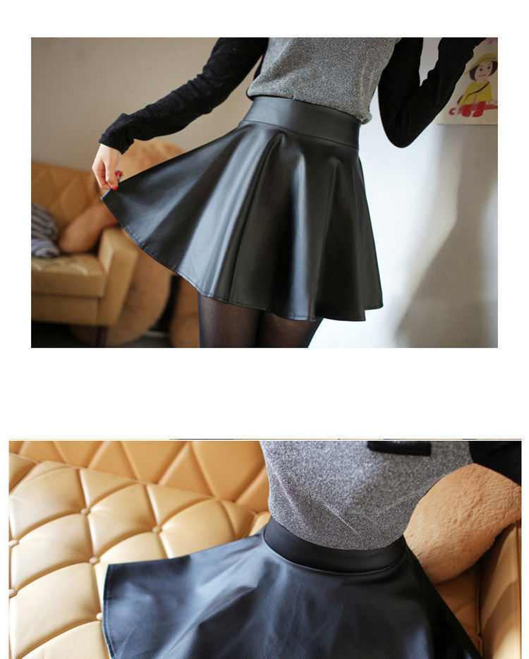 Jenny's Couture Faux Leather Mini Skirt | YesStyle