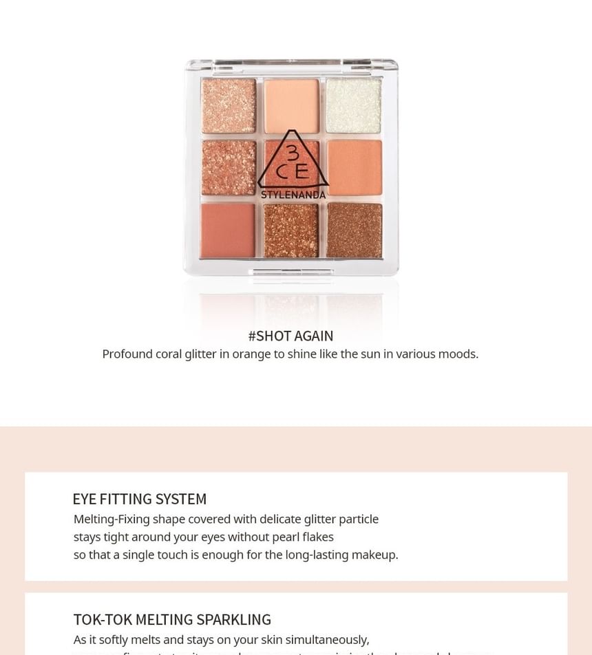 Buy 3CE - Multi Eye Color Palette Clear Layer Edition - 2 Types (x160 ...