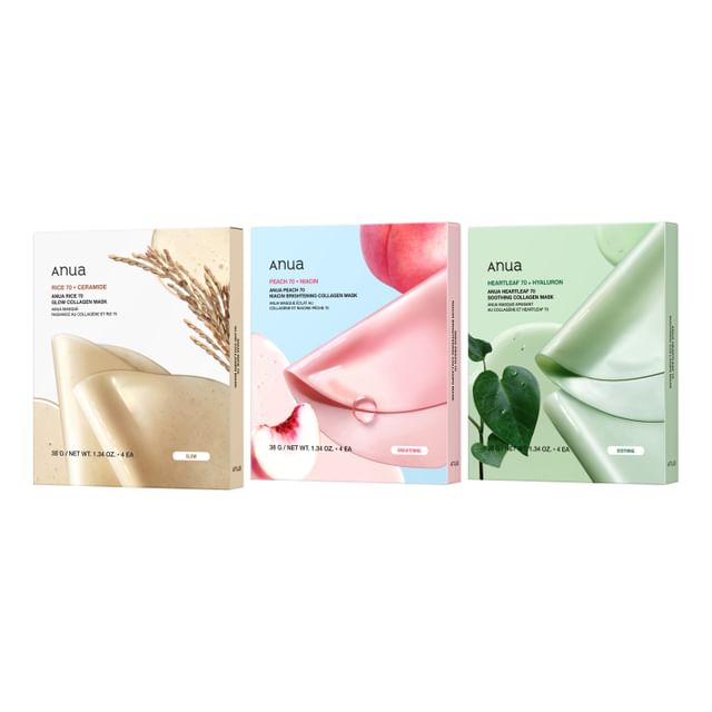 Anua - Collagen Mask Set - 3 Types | YesStyle