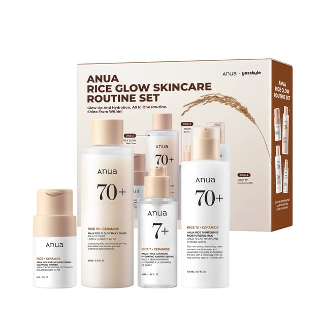 Anua - YesStyle Exclusive Rice Glow Skincare Routine Set | YesStyle