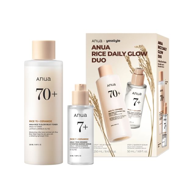 Anua - Exclusivo en YesStyle Set Tónico y Sérum Rice Daily Glow Duo ...