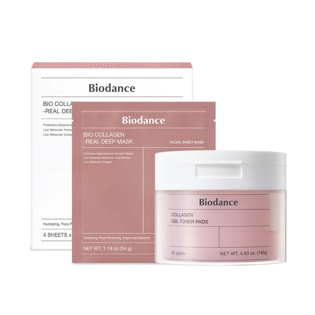 Biodance - Bundle: Bio Collagen - Real Deep Mask Set + Collagen Gel ...