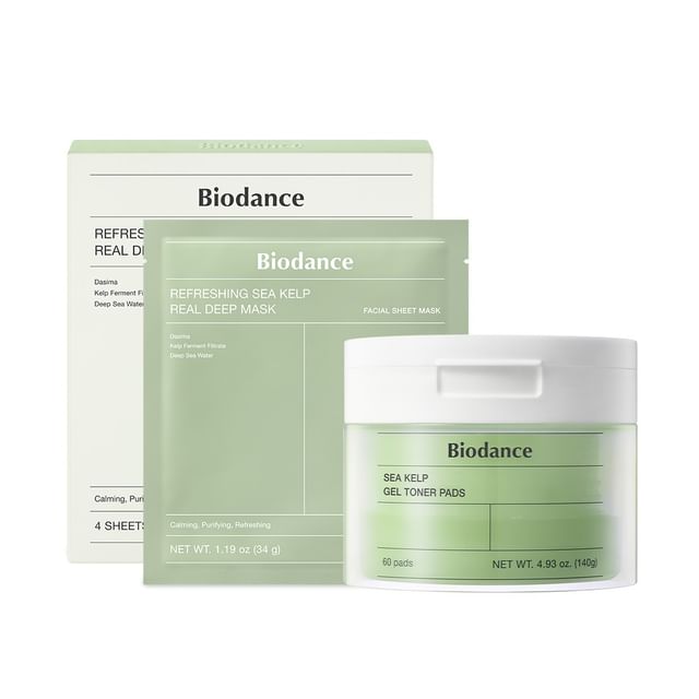 Biodance - Bundle: Refreshing Sea Kelp Real Deep Mask Set + Sea Kelp ...