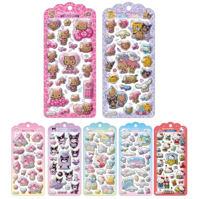 CRUX - Sanrio Character 3D Stickers / Ponku Stickers | YesStyle