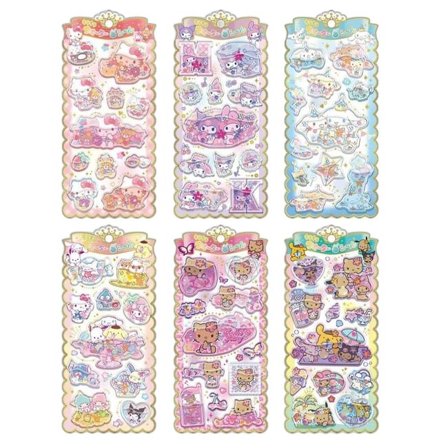 CRUX - Sanrio Glitter Character 3D Sticker | YesStyle