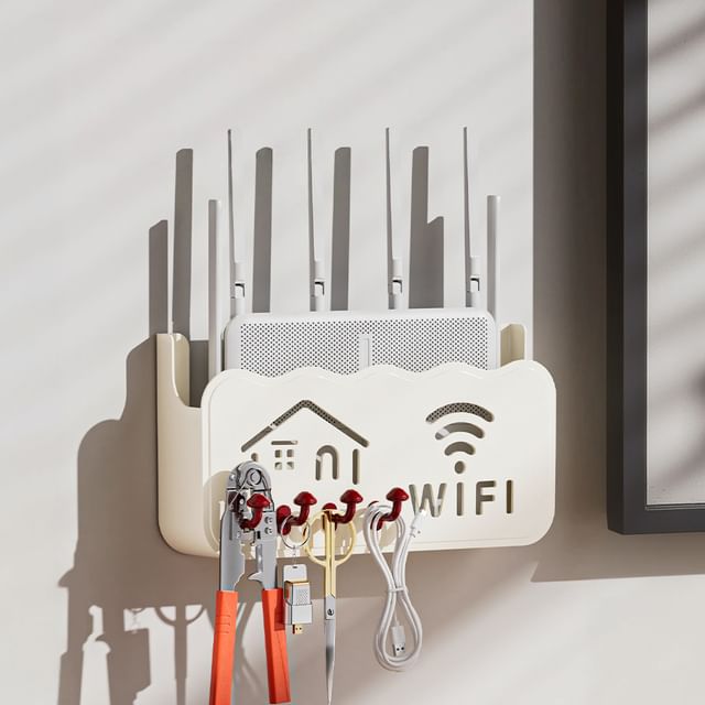 Evorest Bags - Cutout Plastic Adhesive Wi-Fi Router Wall Organizer ...