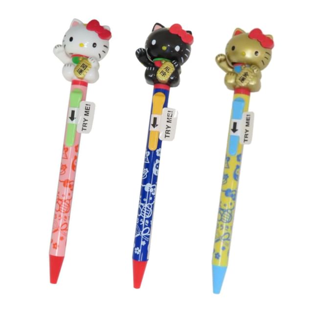 funbox - Sanrio Hello Kitty Lucky Cat Style Ball Pen 0.7mm | YesStyle
