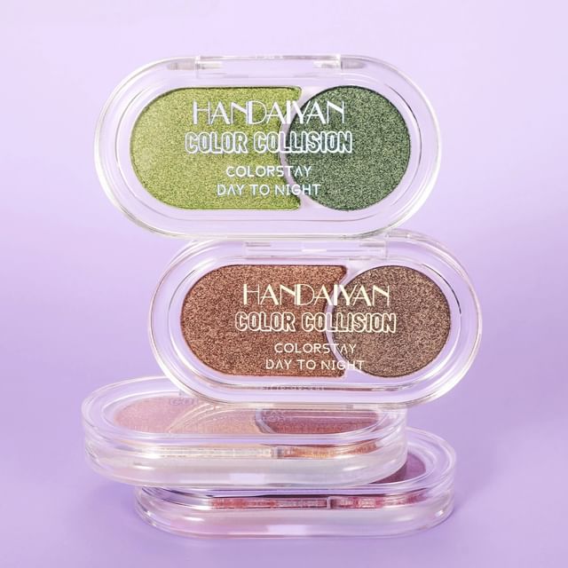 HANDAIYAN - Color Collision Two-tone Eyeshadow Palette 4 Shades | YesStyle
