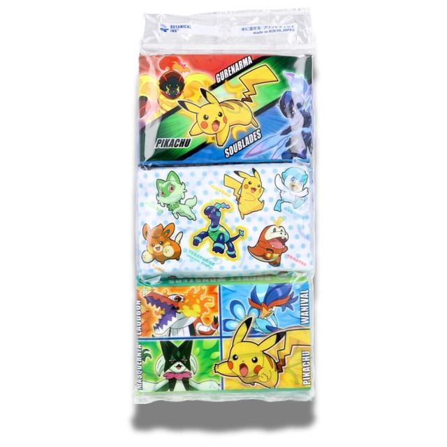 HAYASHI TISSUE - Pokemon Character Flushable Pocket Tissues (16 Sheets ...