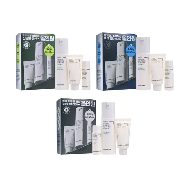 innisfree - Forest For Men All-In-One Essence Special Set - 3 Types ...