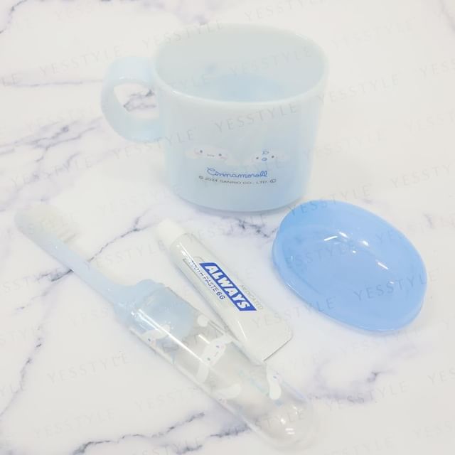 Kamio Japan - Sanrio Cinnamoroll Toothbrushing Set With Big Cup | YesStyle