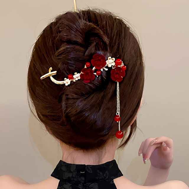 Kayochs - Floral Alloy Hair Clip | YesStyle