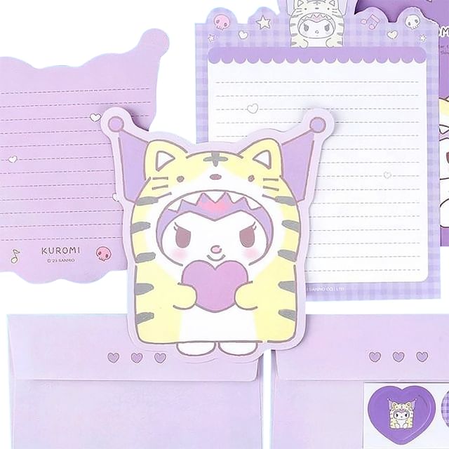 Kokoa - Sanrio Kuromi Letter Paper Set | YesStyle