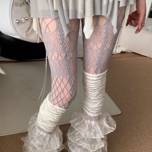Loverly - Plain Lace Tights / Dotted Tights | YesStyle
