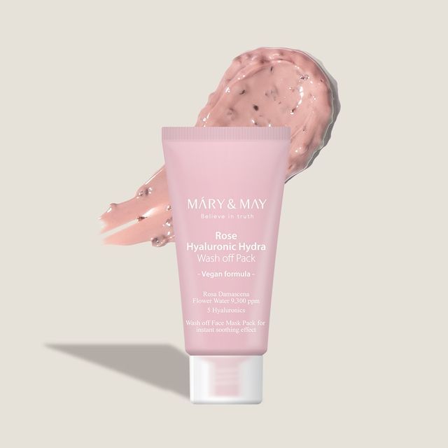 Mary&May - Rose Hyaluronic Hydra Wash Off Mask Pack Mini | YesStyle